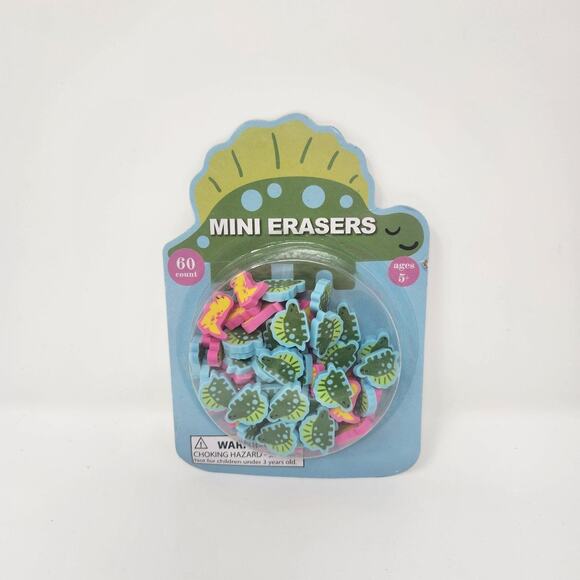 Bullseye | Office | Pink Green Dinosaur Mini Erasers 6 Count | Poshmark